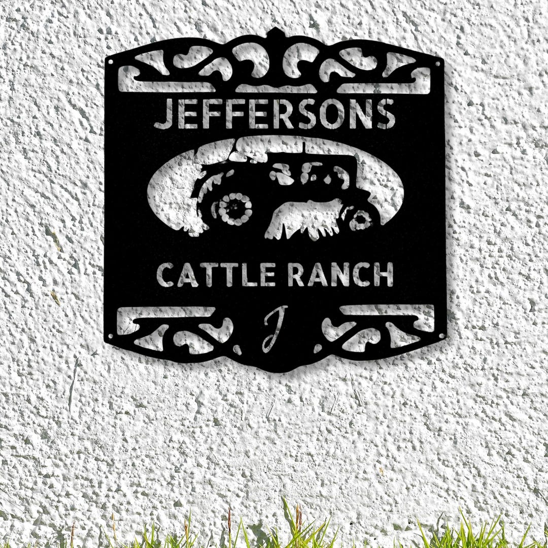 Custom Classic Tractor Metal Sign, Personalized Classic Tractor ...