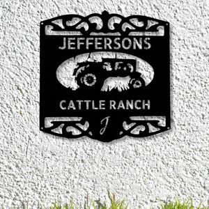 Custom Classic Tractor Metal Sign, Personalized Classic Tractor ...