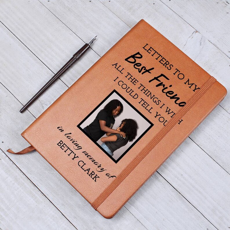Loss of Best Friend Photo Memorial Journal, Bestie in Heaven Gift, Best ...