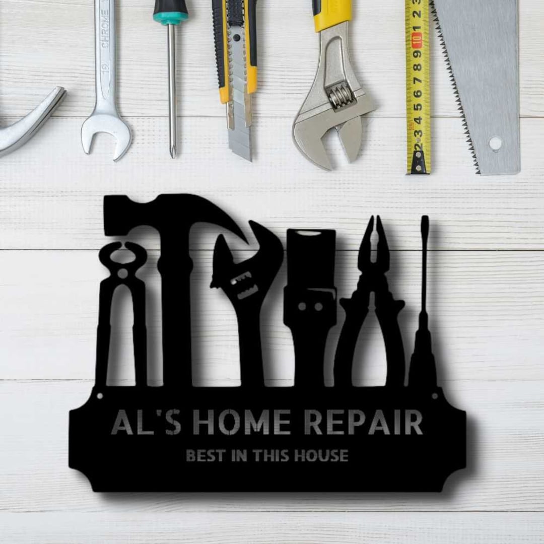 Custom Tool Time Metal Art Sign, Personalized Tool Sign Gift for A ...
