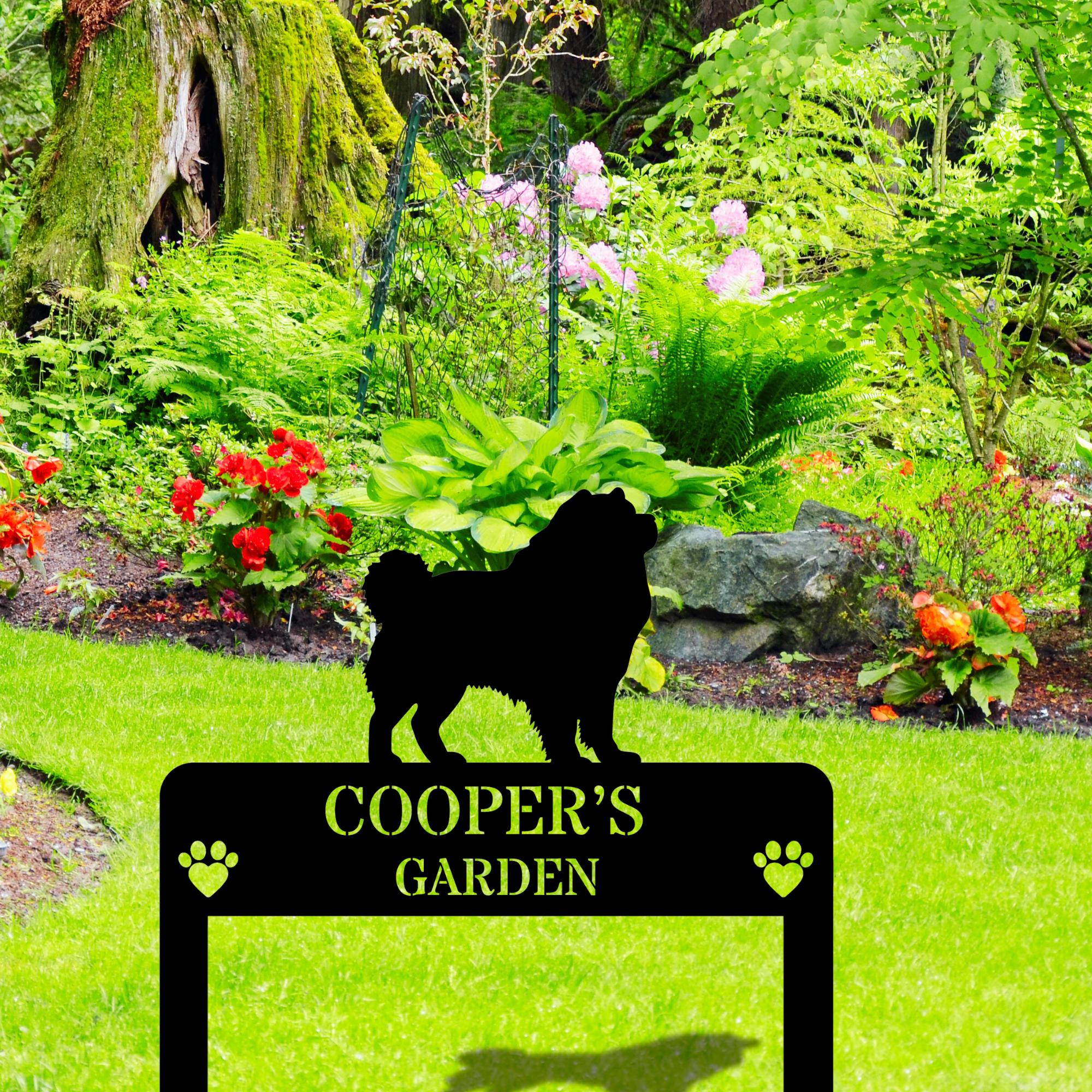 Customized Dog Garden Stake Metal Sign, Dog Memorial Metal Sign ...