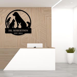 Exotic Pet Veterinary Office Metal Sign, Personalized Exotic Pet ...