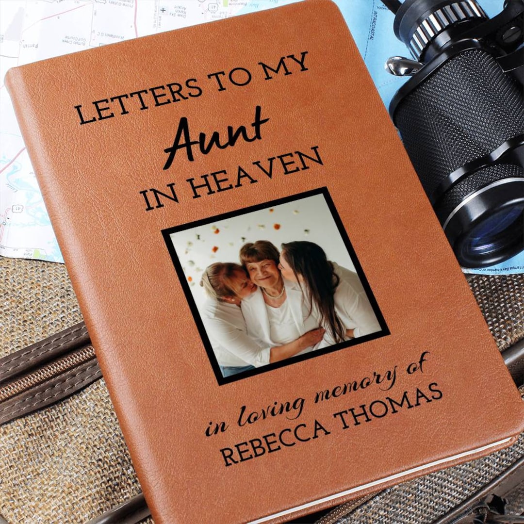 Loss of Aunt Photo Memorial Journal, Aunt in Heaven Gift, Aunt ...