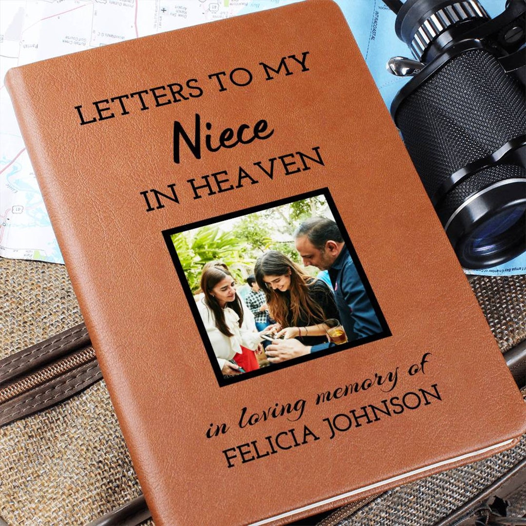 Loss of Niece Photo Memorial Journal, Niece in Heaven Gift, Niece ...
