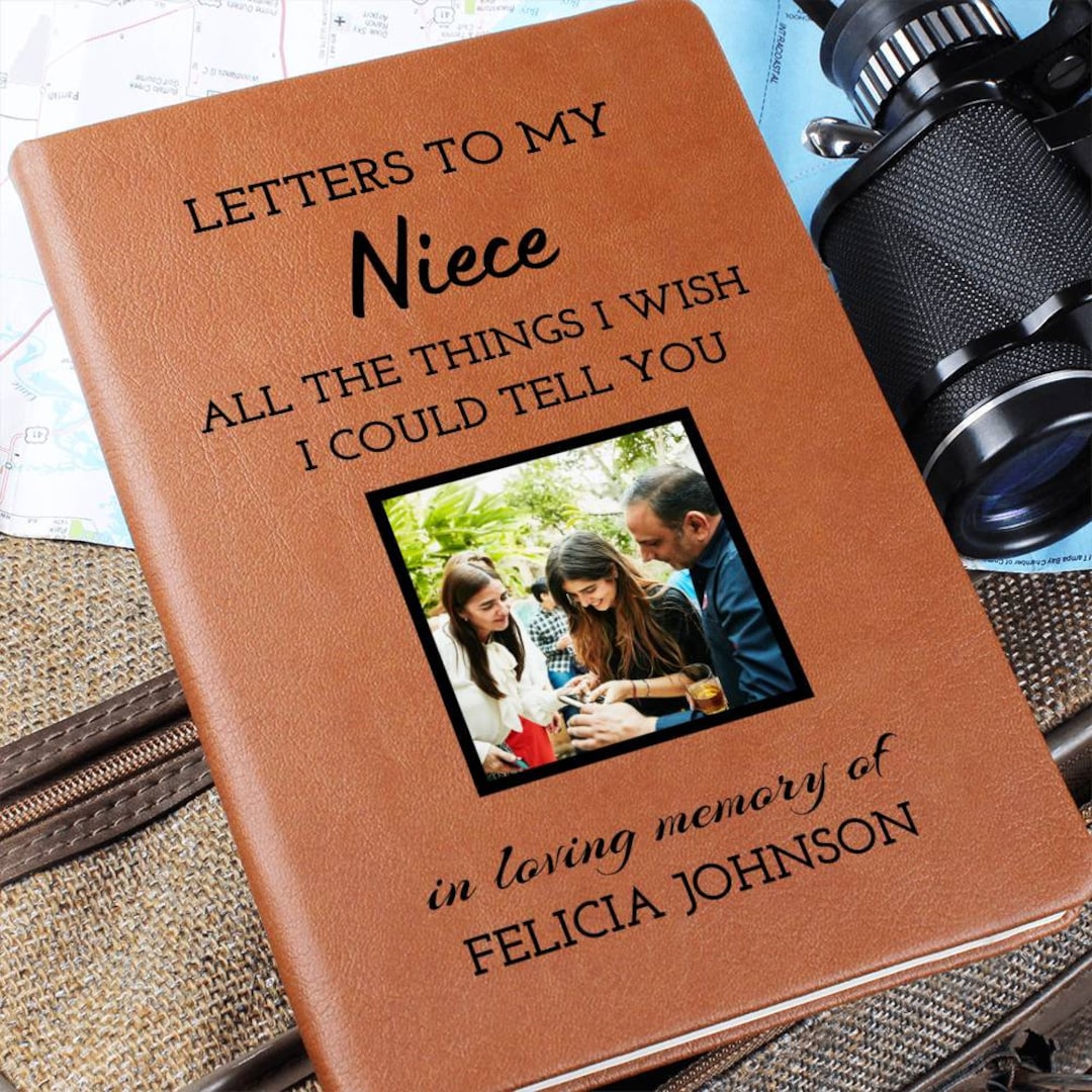 Niece Remembrance Photo Journal, Niece in Heaven Gift, Loss of Niece ...