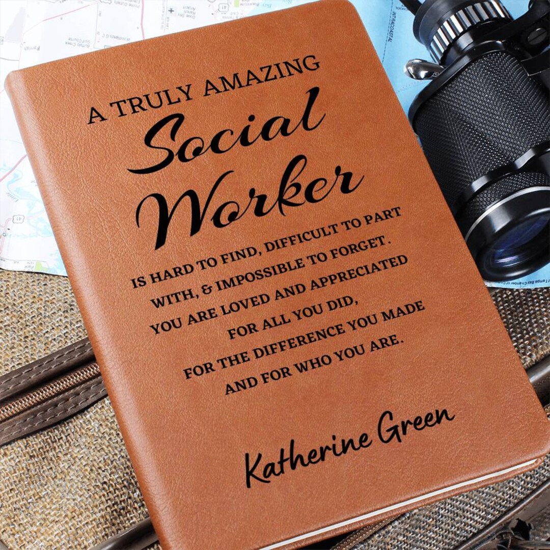 Custom Journal for A Social Worker Retiring Gift, Social Worker Journal ...