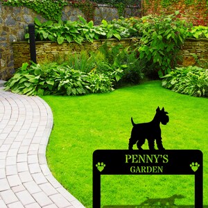 Customized Dog Garden Stake Metal Sign, Dog Memorial Metal Sign ...