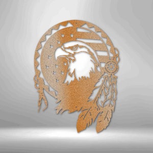Native Eagle Metal Steel Sign, Native American Metal Sign, American ...