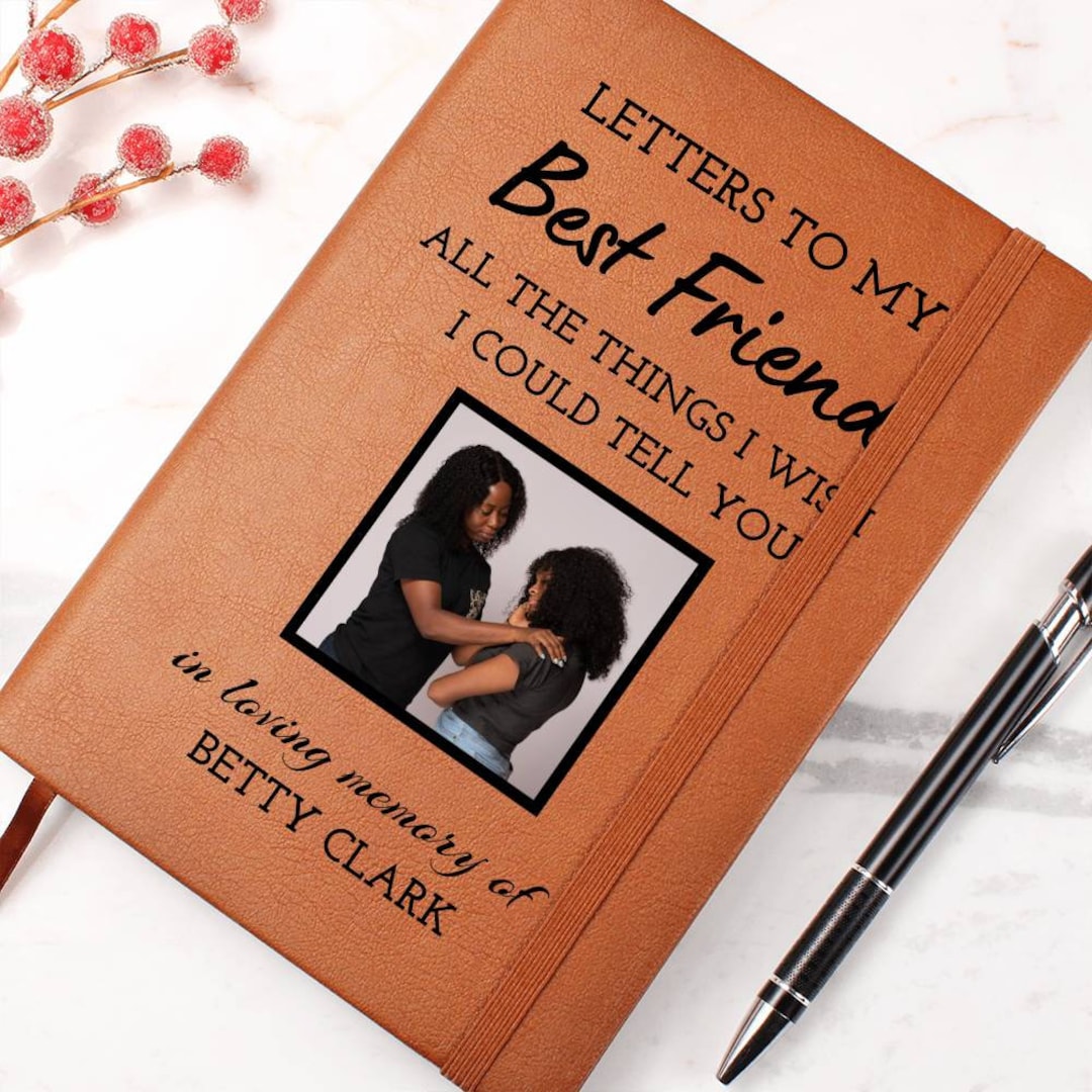 Loss of Best Friend Photo Memorial Journal, Bestie in Heaven Gift, Best ...