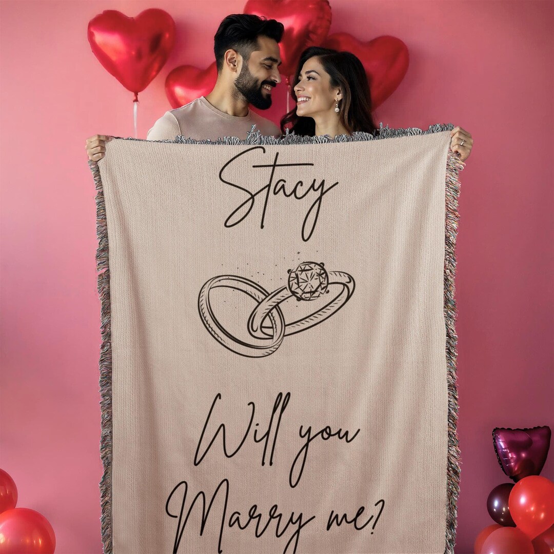 Proposal Decorations, Marry Me Blanket, Marriage Proposal Ideas, Unique ...