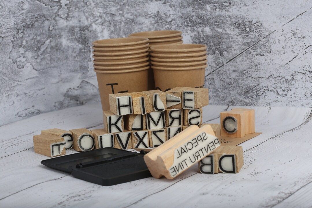 Alphabet Rubber Stamp, Logo Stamp, Created by Stamp, Logo Package ...