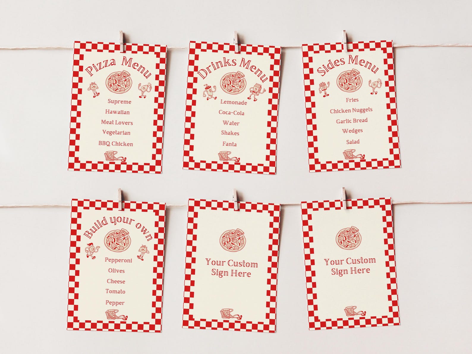 Pizza Party Bundle, Instant Download, Italian Theme Party, Kids Party ...