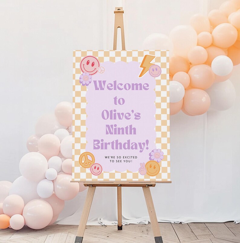 Let's Party! Welcome Sign, INSTANT DOWNLOAD, Custom Party Decorations ...