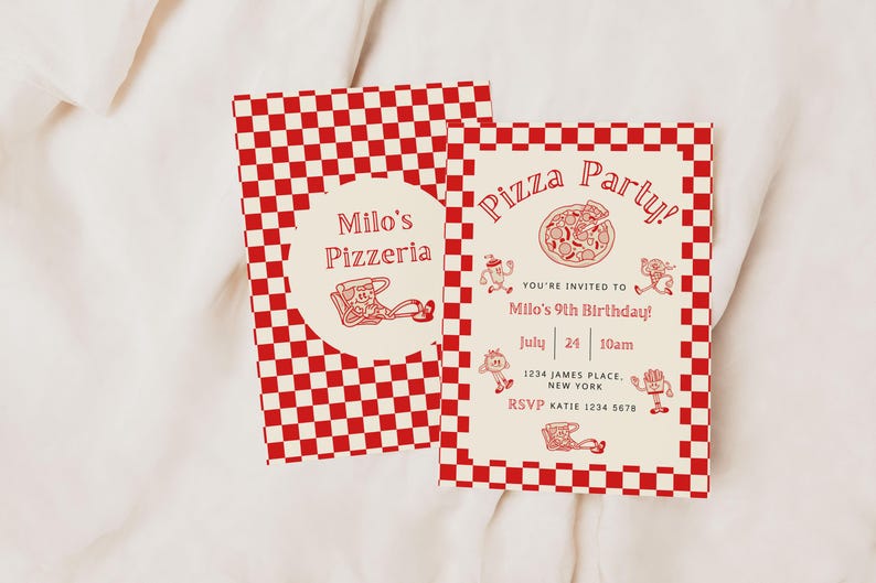 Pizza Party Bundle, Instant Download, Italian Theme Party, Kids Party ...