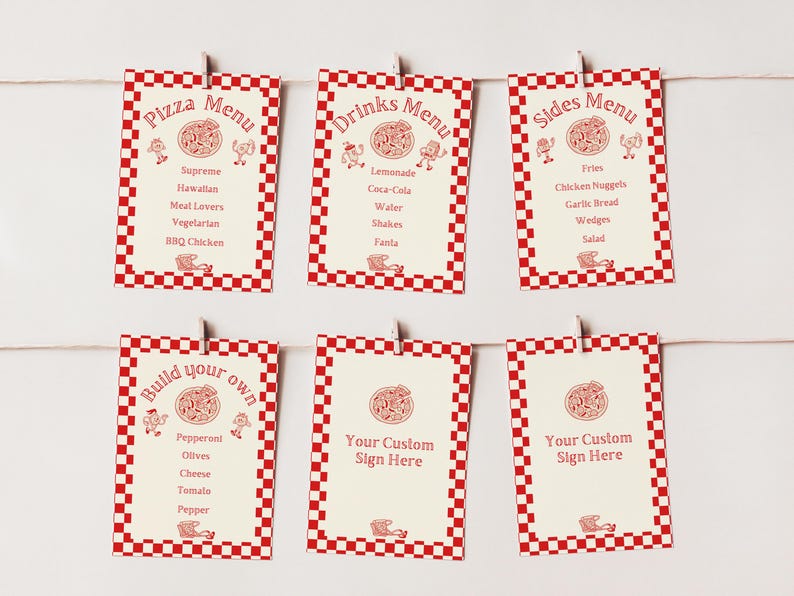 Pizza Party Invitation, Editable Birthday Invite (digital Download) - Etsy