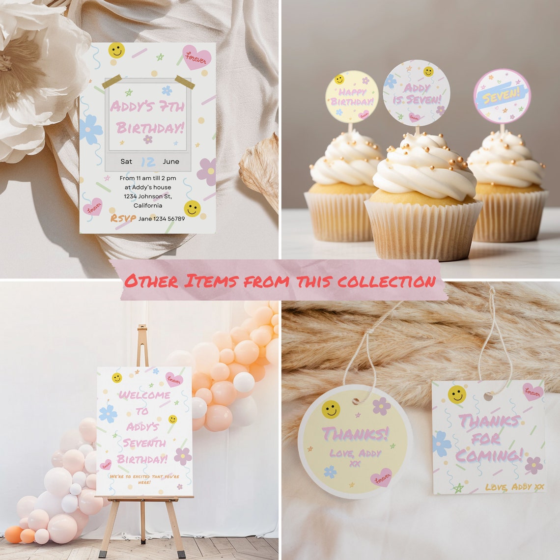 90s Theme Party Welcome Sign, Custom Birthday Decorations (digital ...