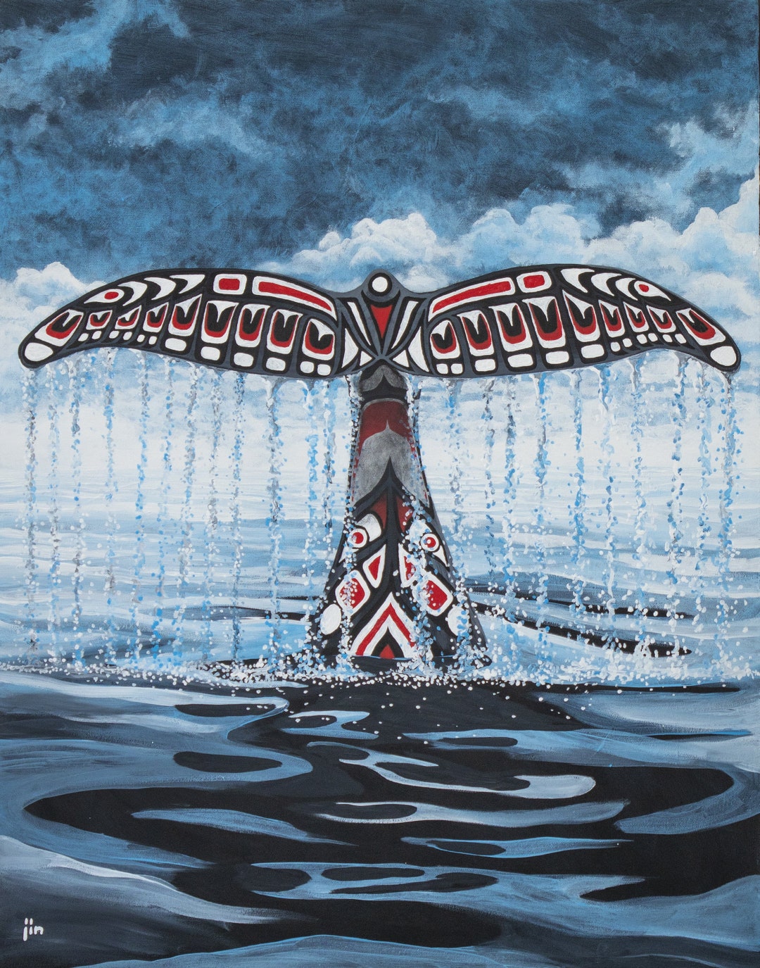 Haida Angel Acrylic Painting Print 50% Donation - Etsy Canada