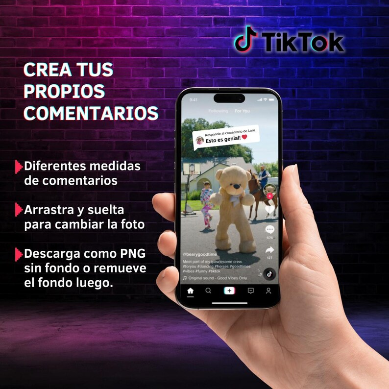 Editable Fake Comments Template for Tiktok - Reply Bubbles for Videos ...