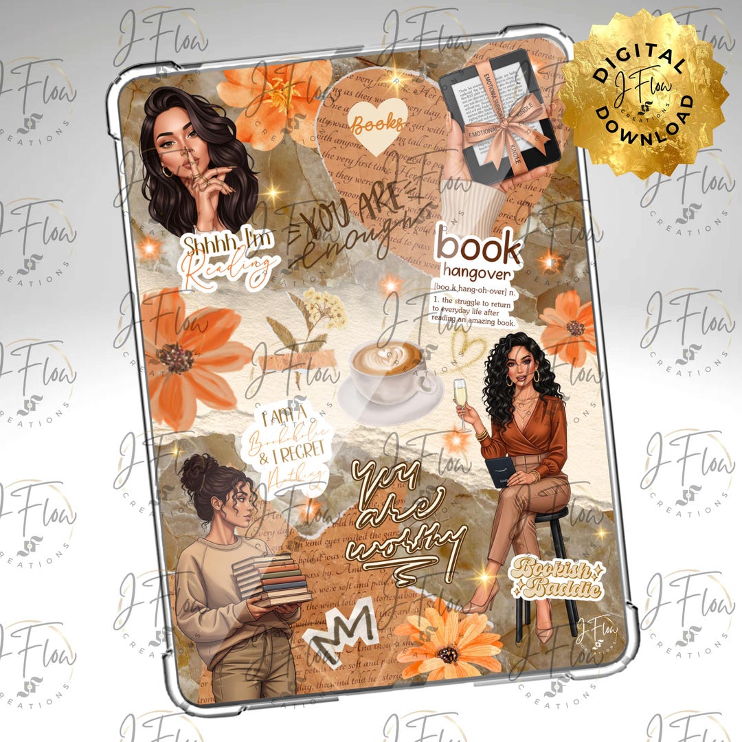 Orange Cream Art – Latina Printable Kindle Insert (DIGITAL DOWNLOAD) - Etsy