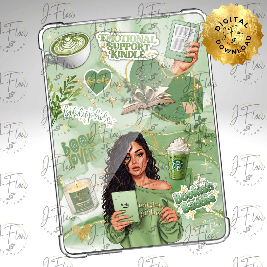 Matcha Latina Printable Kindle Insert - DIGITAL DOWNLOAD - Etsy