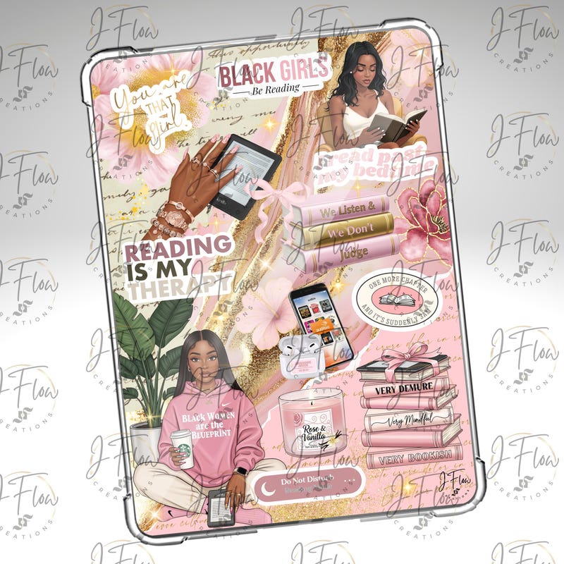 Black Woman Kindle Cover - Etsy