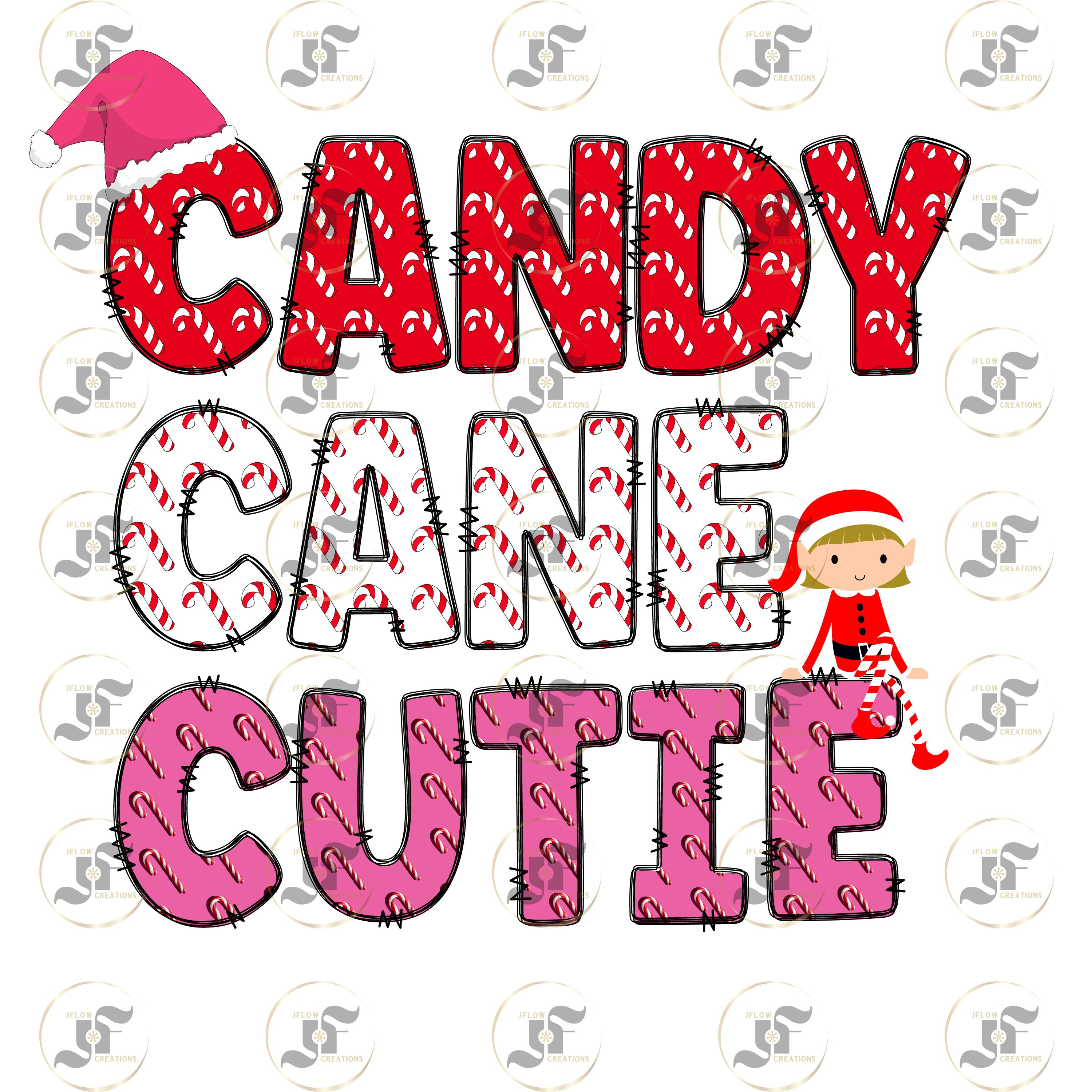 Candy Cane Cutie PNG Mini Bundle - Etsy