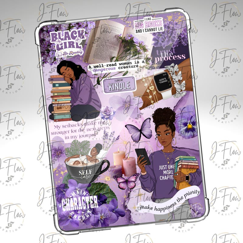 Black Girl Insert Kindle - Etsy