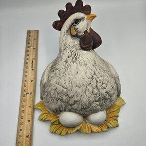 Ceramic Hen on Eggs Wall Pocket - Etsy
