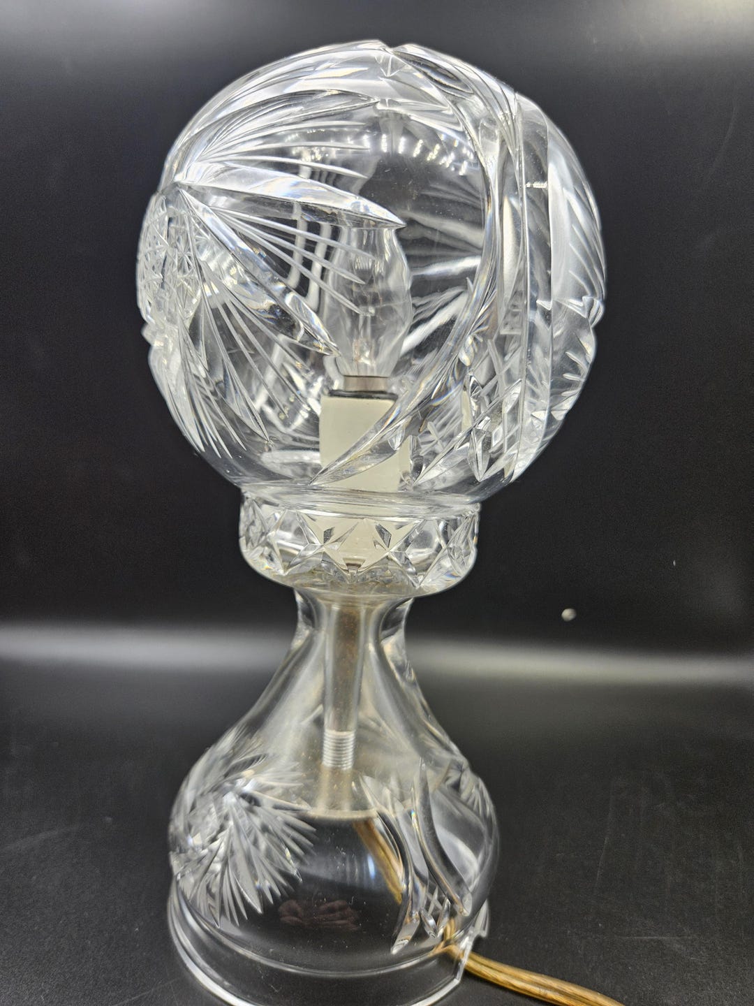 Bohemian Crystal Lamp Pinwheel Design - Etsy