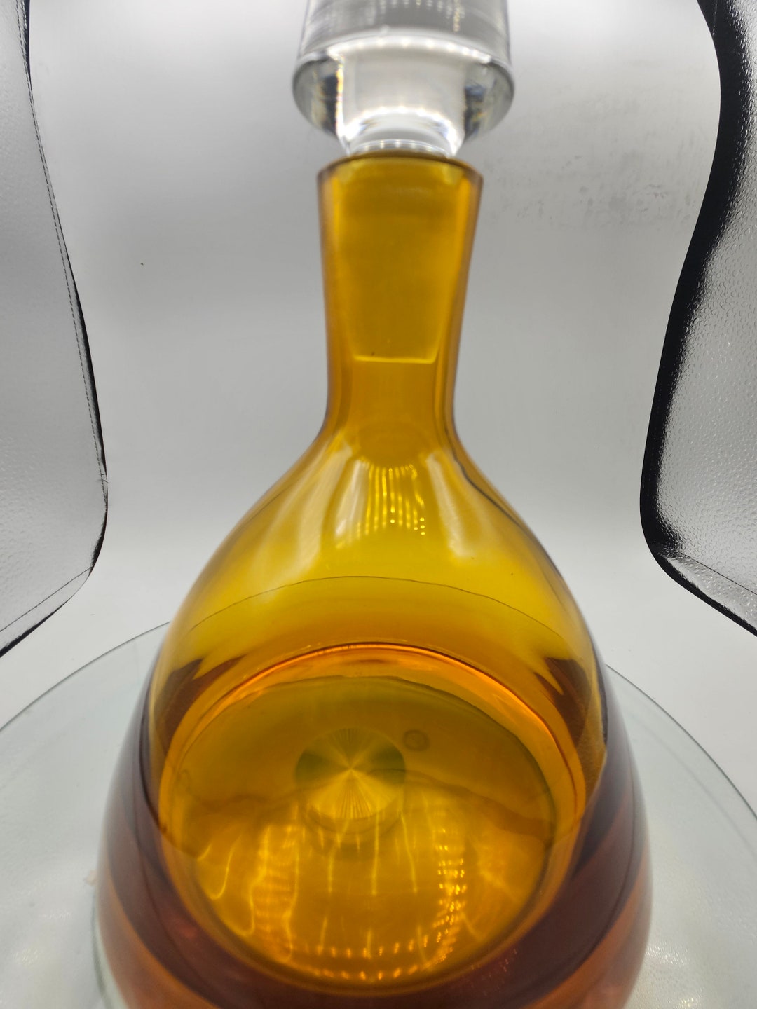 Beautiful Amber Decanter - Etsy