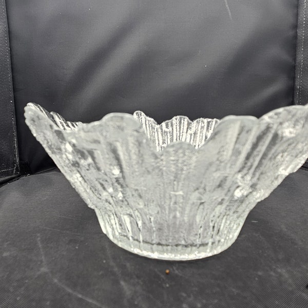 Textured Glass Bowl - Etsy