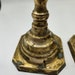 English Brass Diamond Princess Style Candlesticks - Etsy