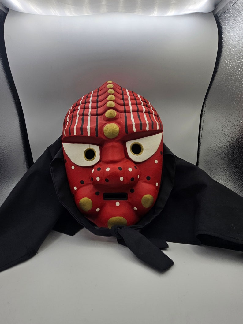 Traditional Handmade Wooden Korean Mask of Chwibari of the Talchum ...