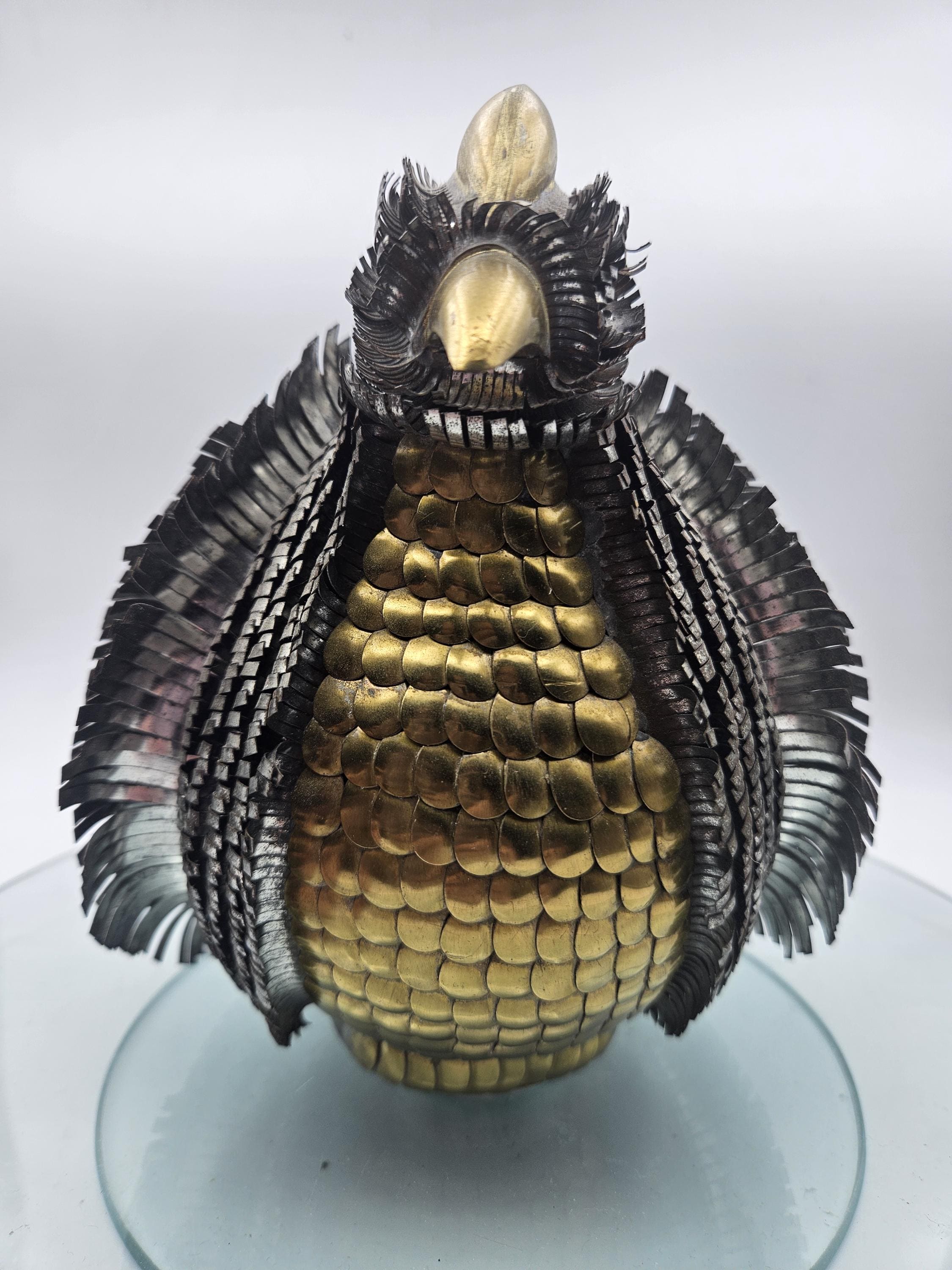 Vintage Mixed Metal Brutalist Bird Sculpture Sergio Bustamante Style - Etsy