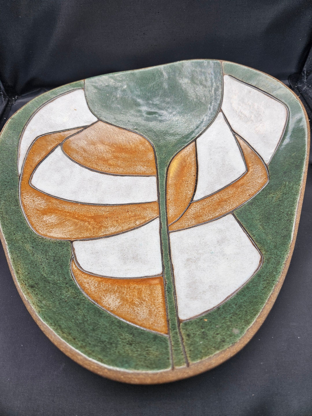 RARE Large Guy Ouvrard Modernist Ceramic Dish - Etsy