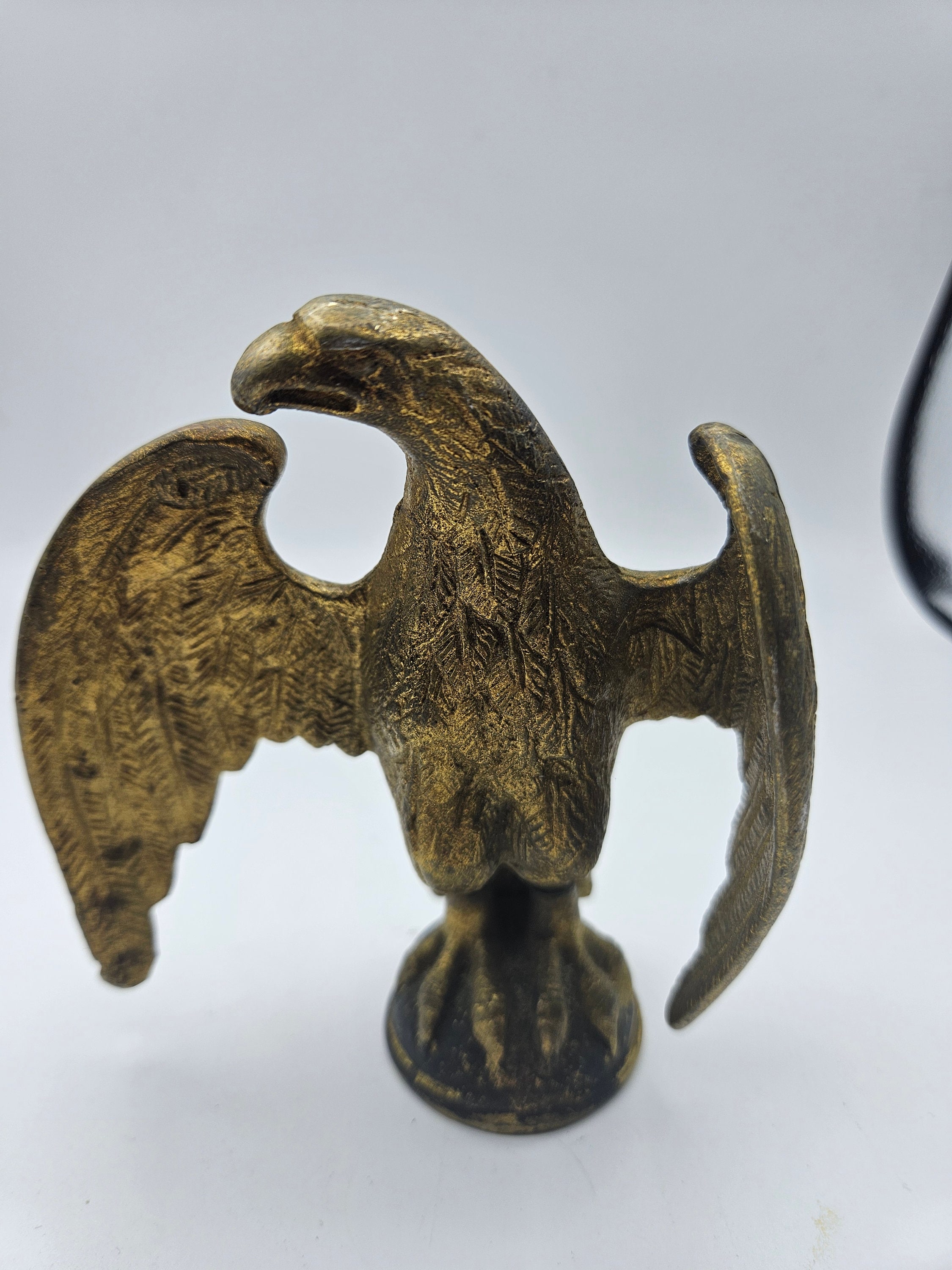 Antique Eagle Finial Topper Ornate Detail Gilt Finish Pole Post ...