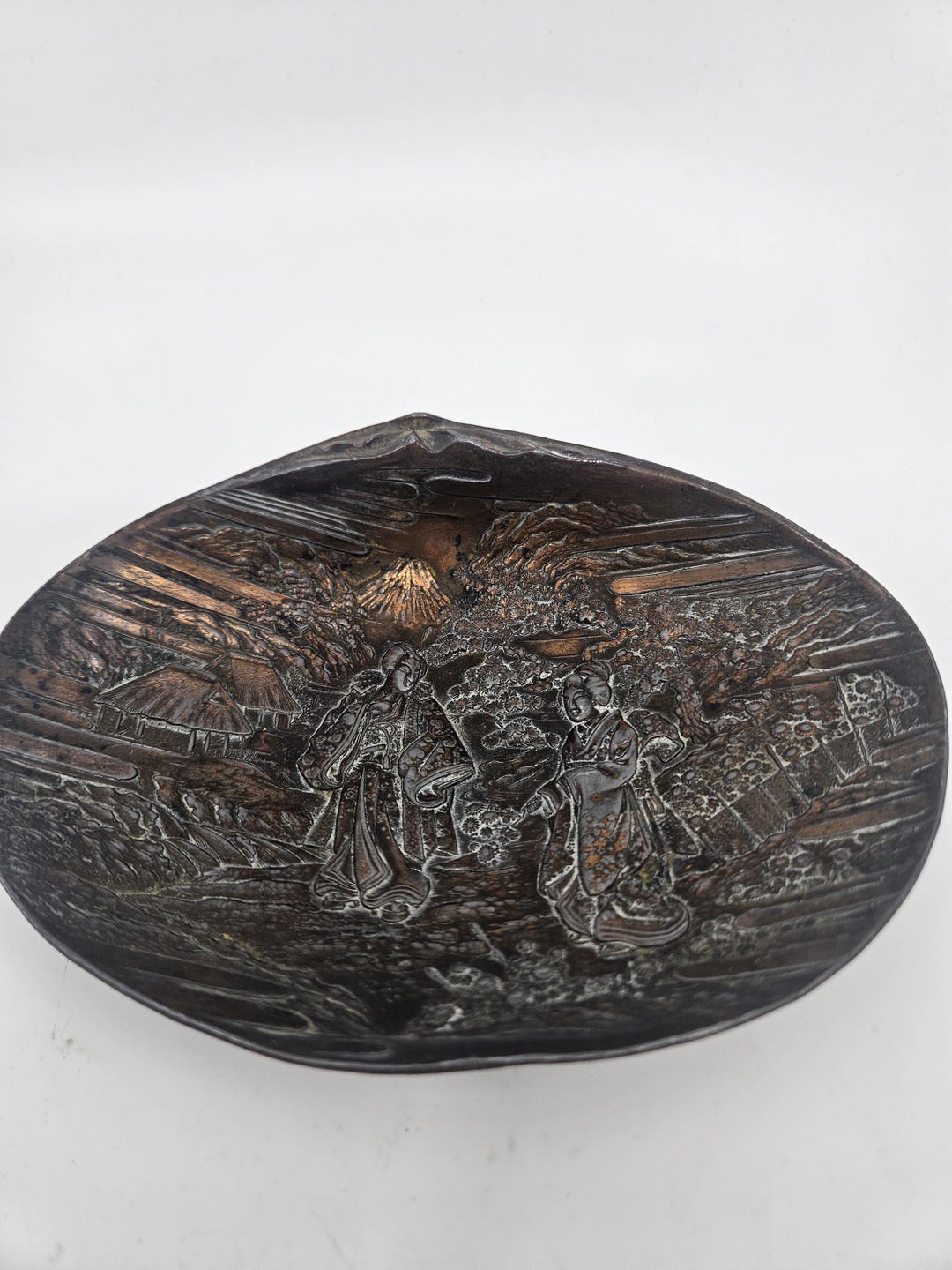 Japanese Taisho Period Shell-shaped Antimony Copper Dish - Etsy