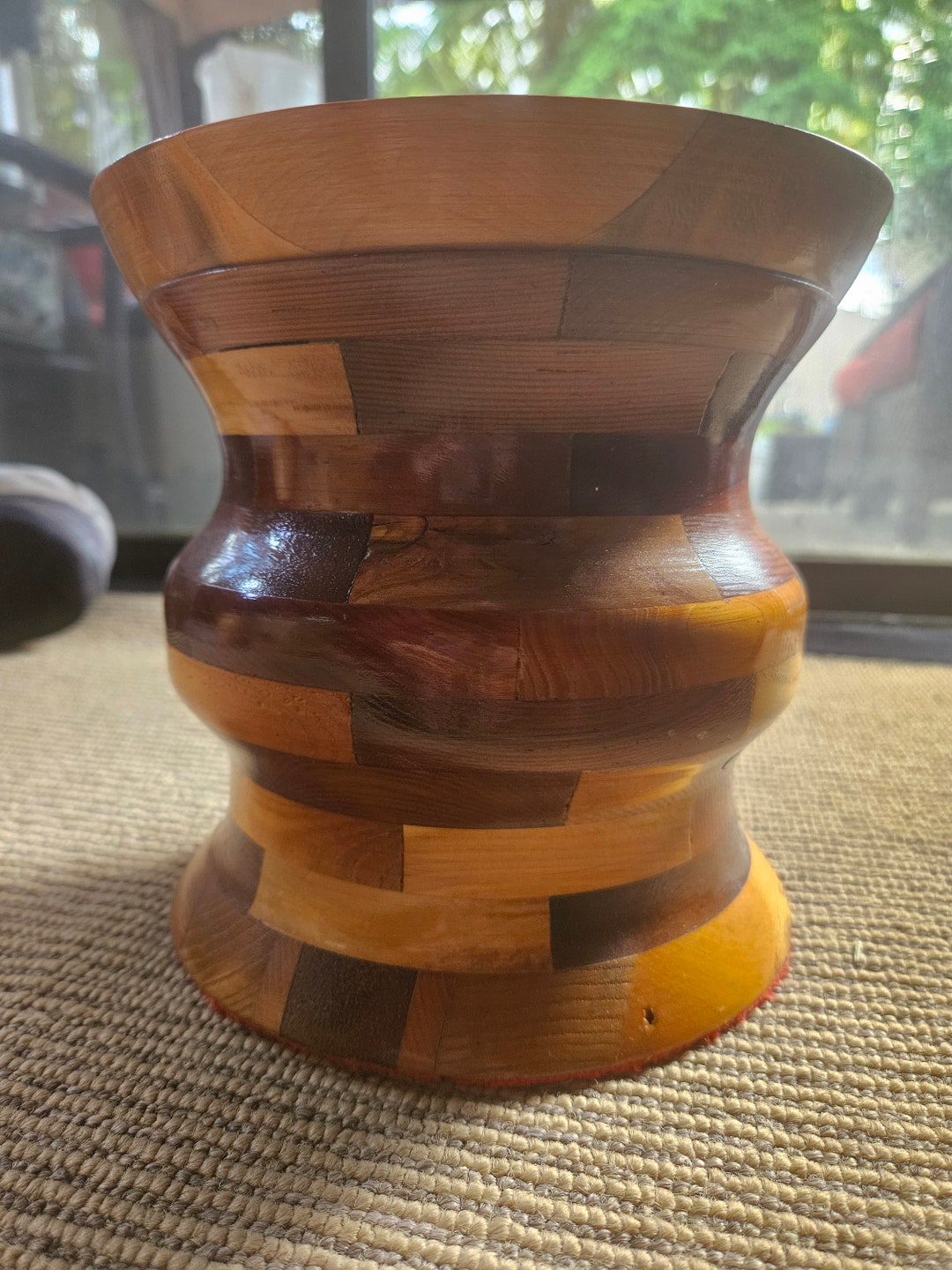 Handcrafted Turned Segmented Inlaid Wood Lidded Pot - Etsy