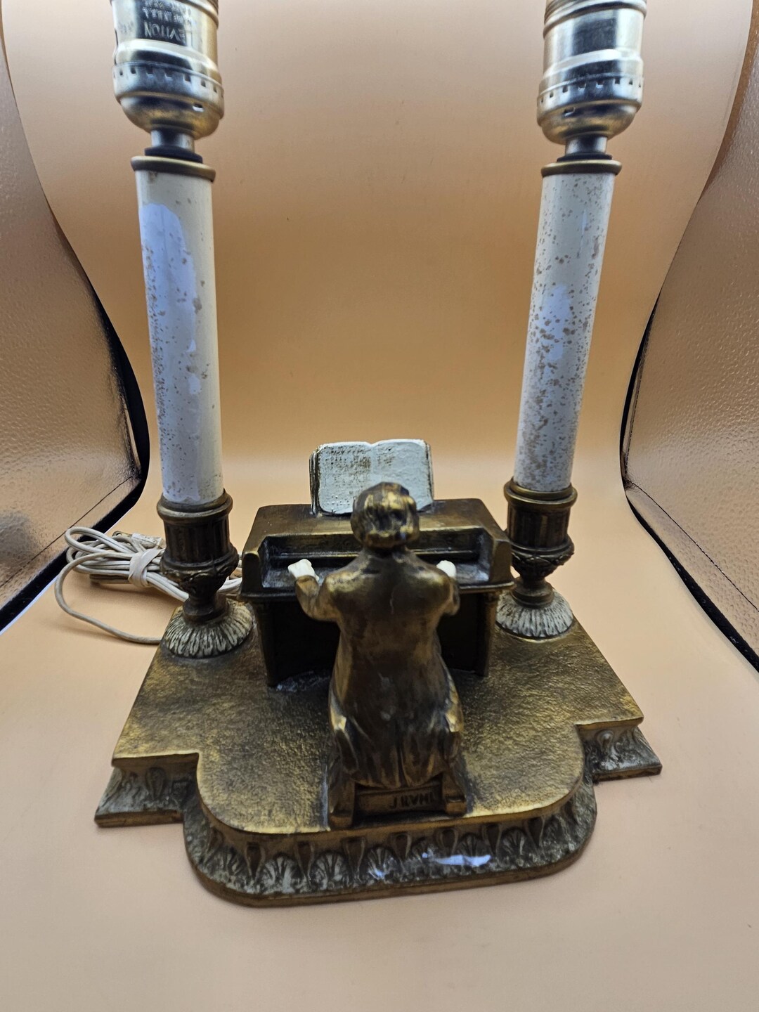 Antique Beethoven Piano Lamp JRVHL 1932 J. RUHL J.B. HIRSH France - Etsy