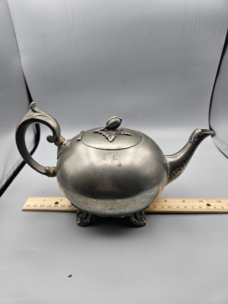 Vintage John Nodder & Sons Sheffield Tea Pewter Teapot - Etsy