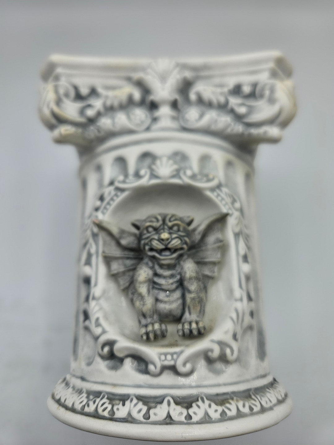 Ceramic Gargoyle Pillar Pot/planter/vase - Etsy