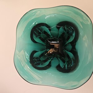 Green Glass Bowl, Norwegian Art Glass, Magnor Norway Glass 60s - Etsy