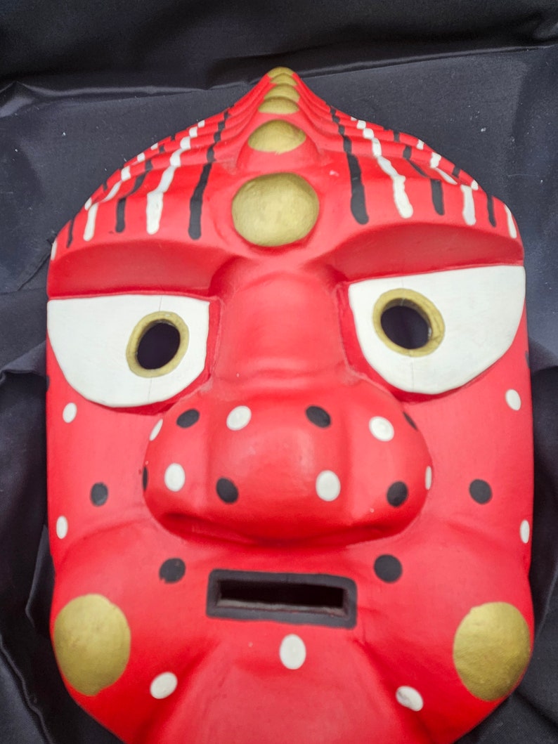 Traditional Handmade Wooden Korean Mask of Chwibari of the Talchum ...