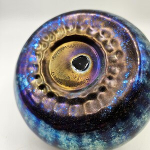Claude Duperron Iridescent Art Glass Vase - Etsy
