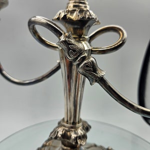 Vintage Solid Metal 3-arm Coronet Silver Plate EP Lead Heavy Tapper ...
