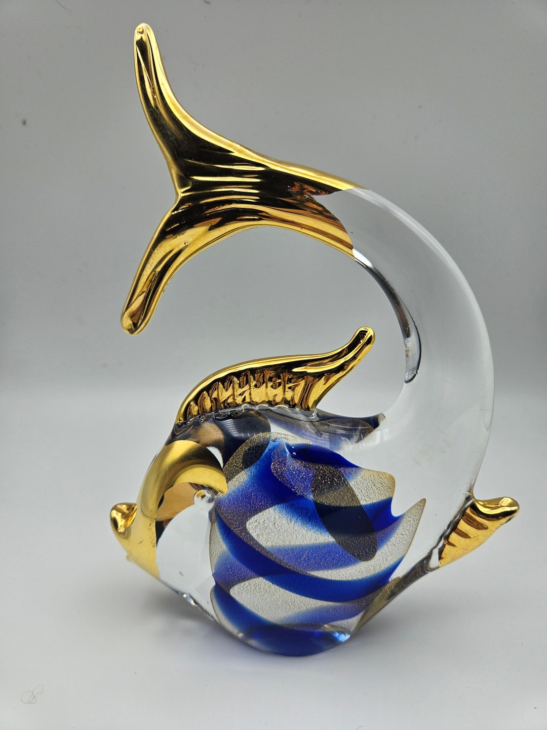 Murano Fish 24k Gold Accents - Etsy
