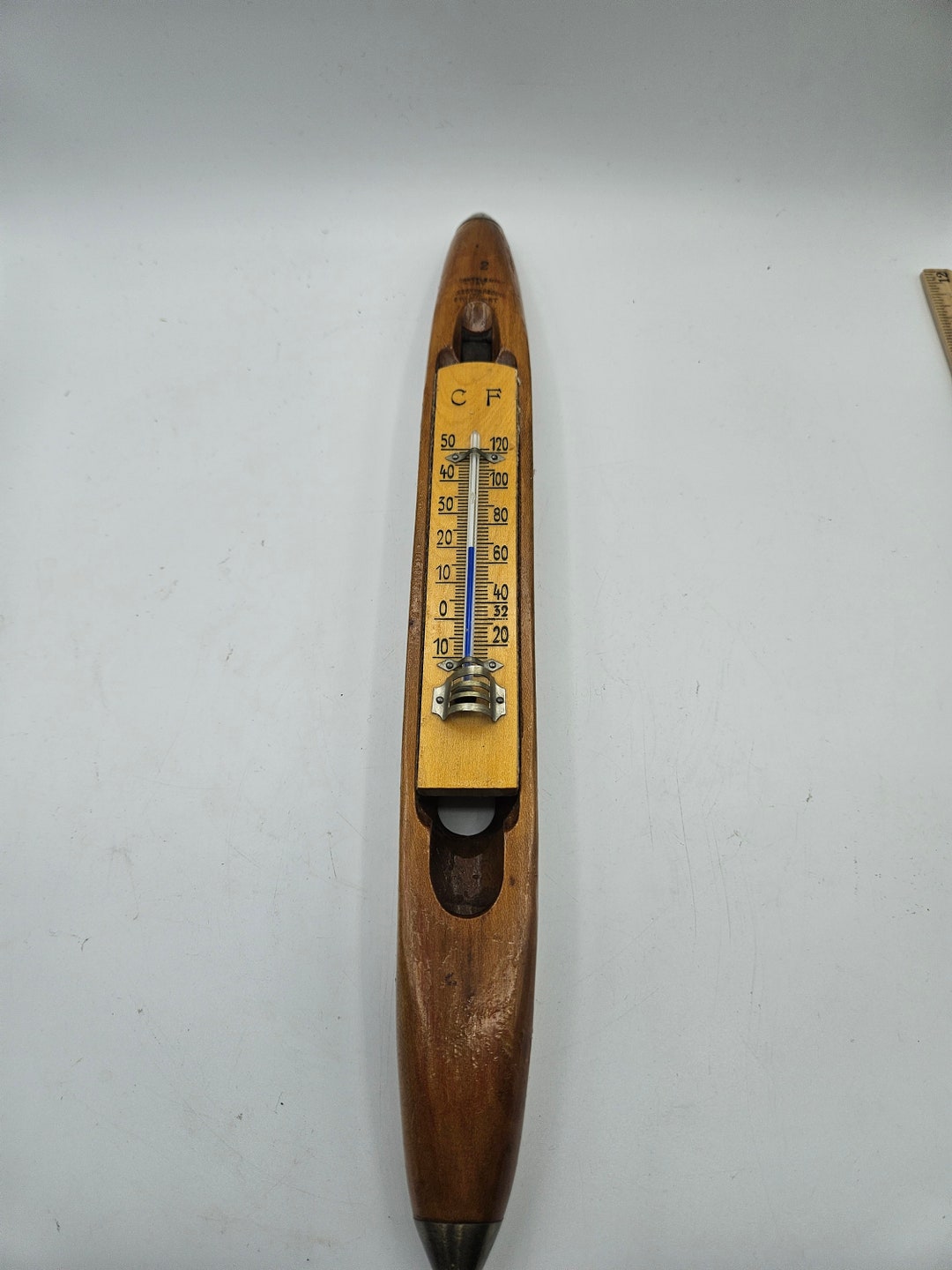 Vintage Fly Shuttle With Thermometer - Etsy