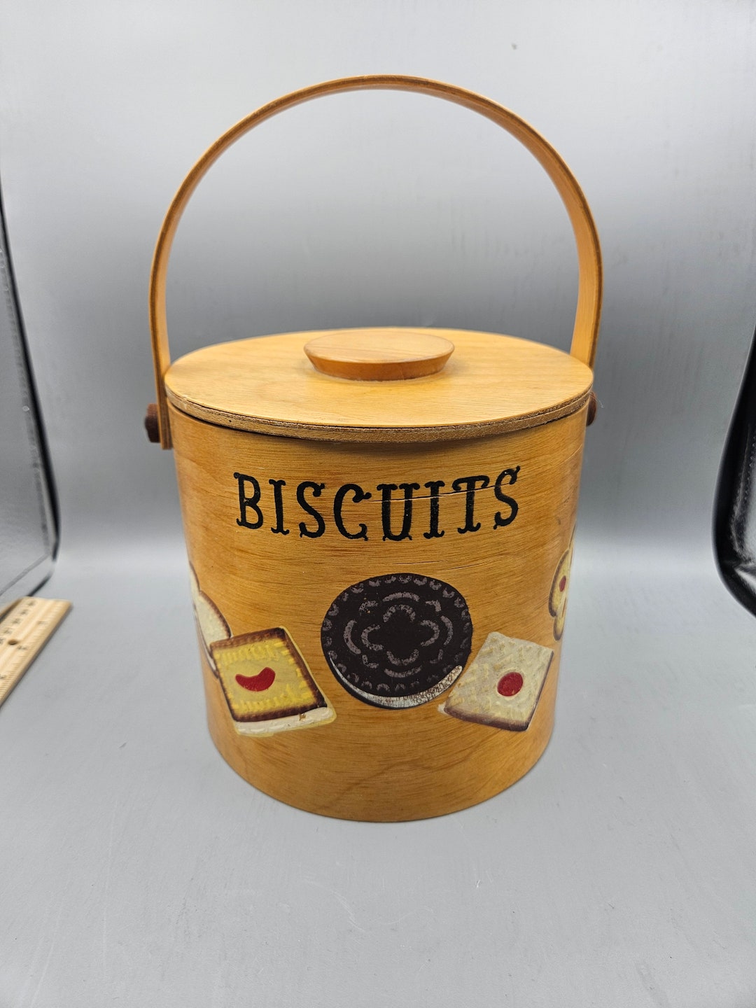 Vinage Biscuit Barrel - Etsy
