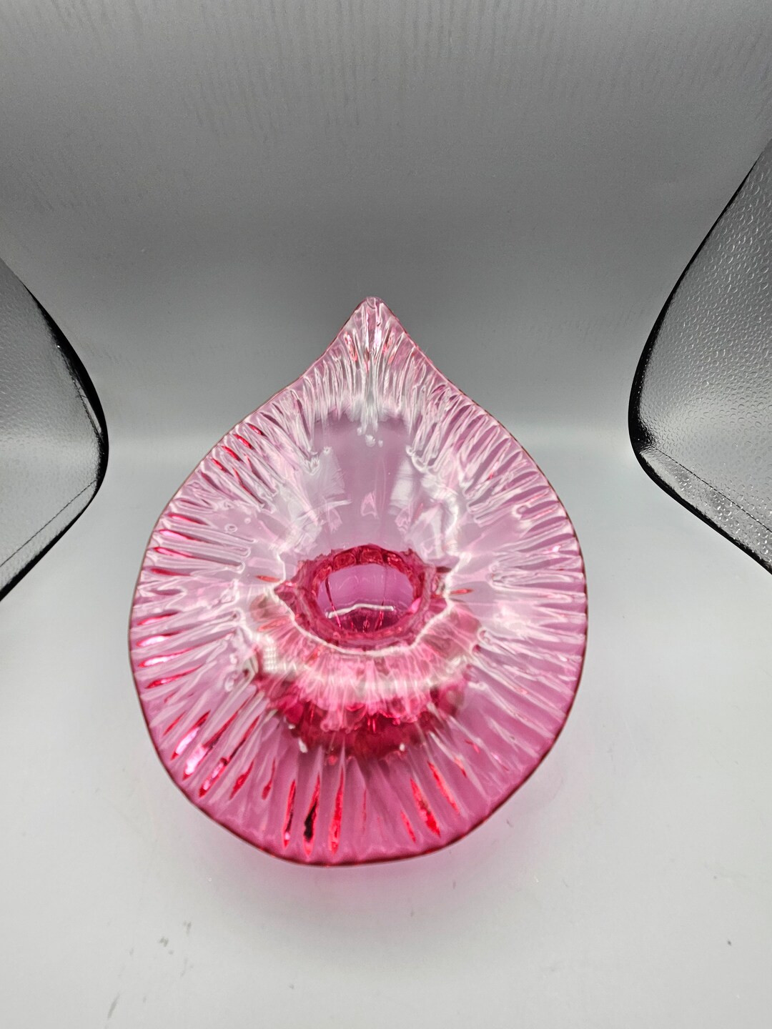 Vintage Pilgrim Art Glass Cranberry Jack-in-the-pulpit JIP Vase - Etsy