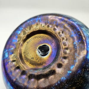 Claude Duperron Iridescent Art Glass Vase - Etsy